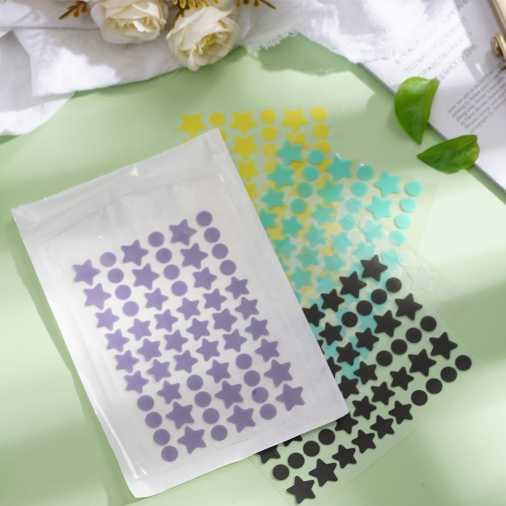 60pcs/sheet Colorful Star Circle Acne Pimple Patch Covering Acne Skin ...