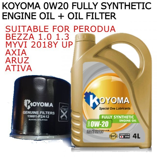 PERODUA AXIA , BEZZA , MYVI 2018year , ATIVA , ARUZ OIL FILTER + KOYOMA ...