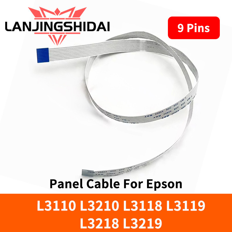 9 Pins Panel Cable For Epson L3110 L3210 L3118 L3119 L3218 L3219 50cm Switch Control Panel Date ...