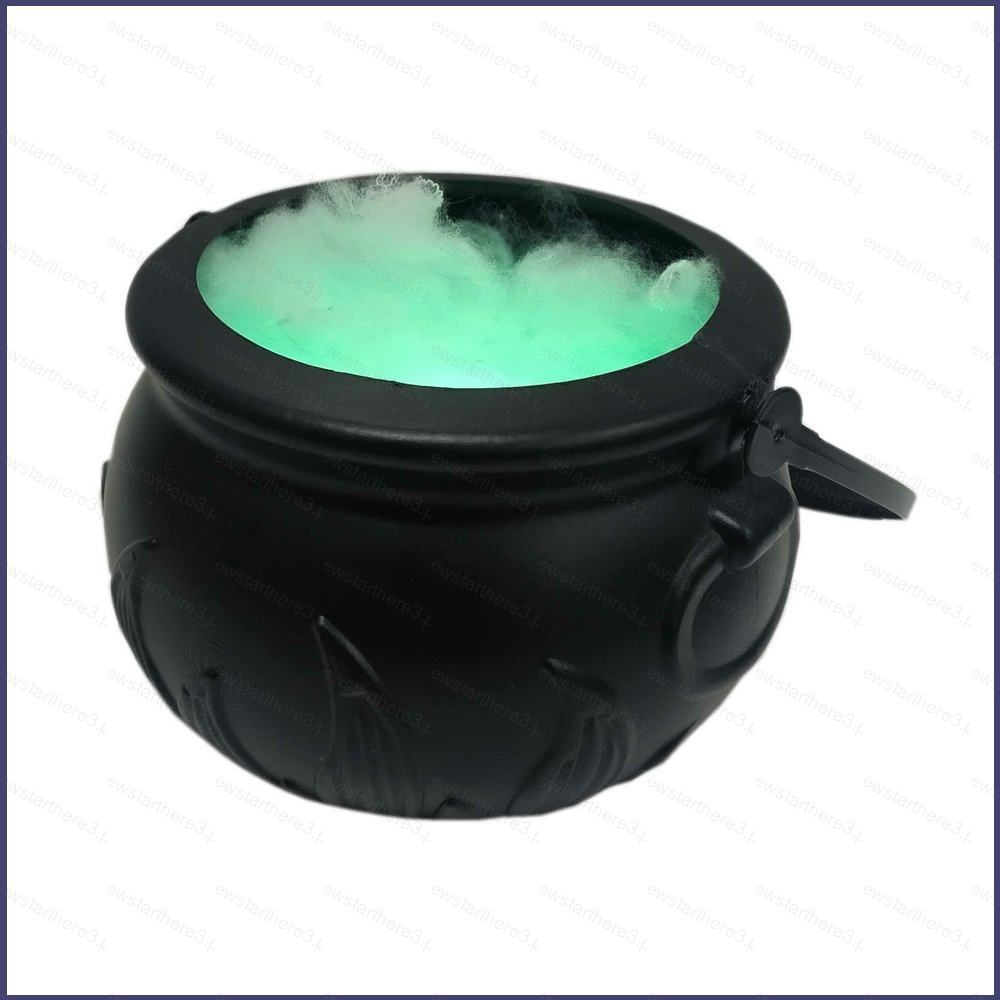 YE Halloween theme Decorations Black witch barrel green imitation smoke ...