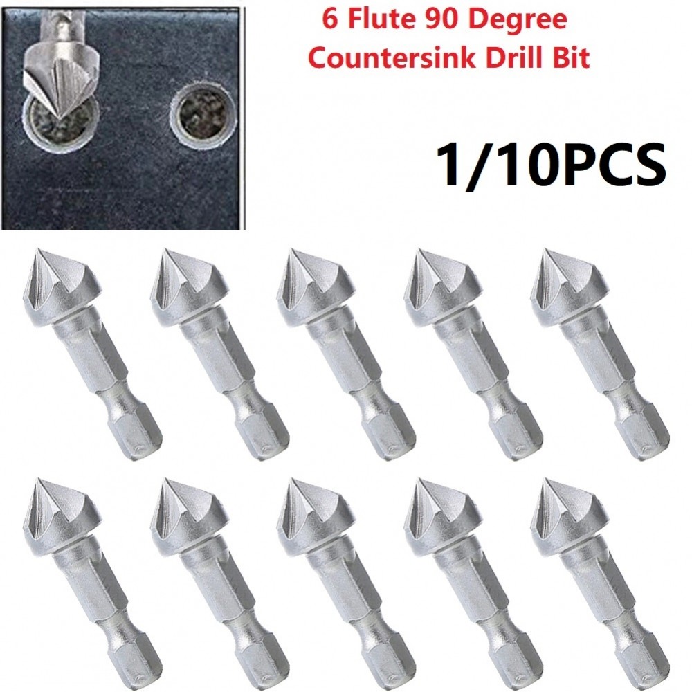 Heavy Duty Six Flute 90 Degree Countersink Drill Bit Professional ...