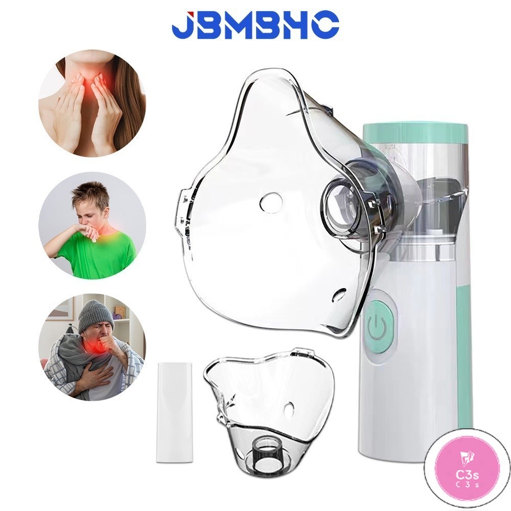 C3S Portable Ultrasonic Mini Nebulizer Machine Mesh Nebulizer with 2 ...