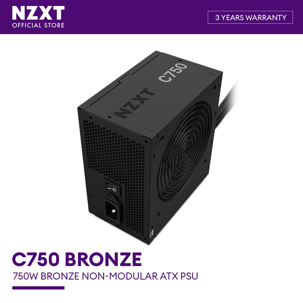 NZXT C750 Bronze - 750W Bronze Non-Modular ATX PSU | Shopee Malaysia