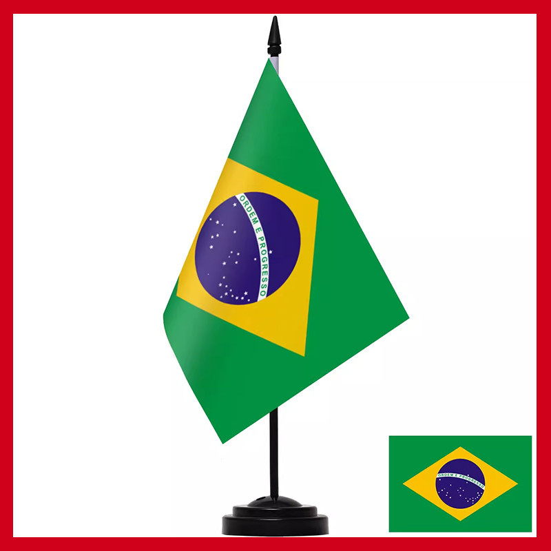 Desktop Flag of Brazil Desk National Flag | Shopee Malaysia