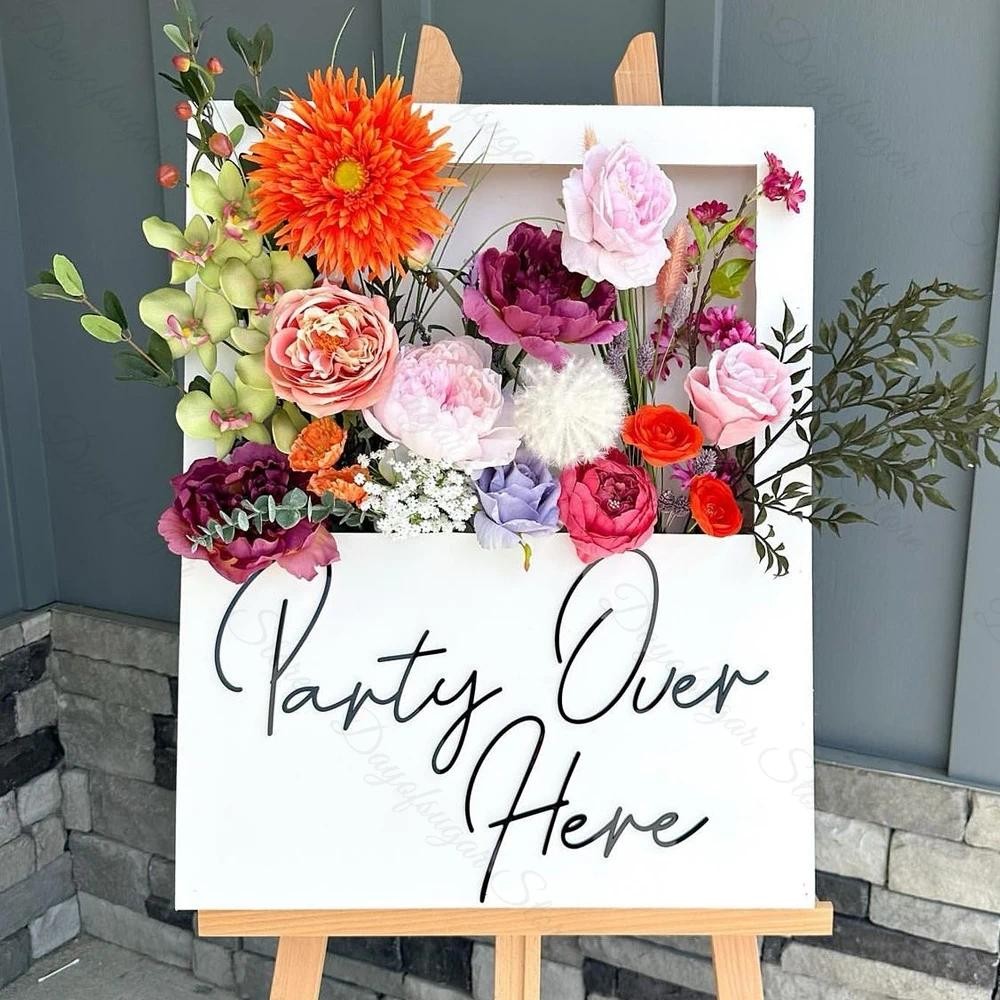 Flower Box Welcome Sign Mosaic Frame Custom Personalized Welcome Sign ...