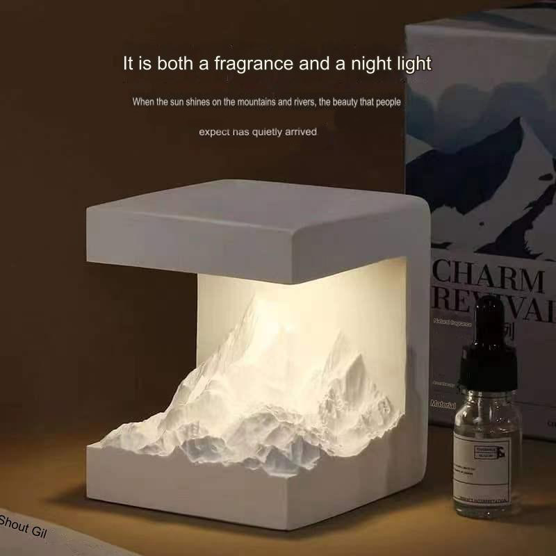 2 in 1 Essential Oil Reed Diffuser Night Lamp Table Decor Light Room ...