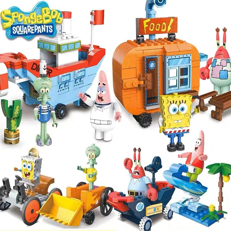 SpongeBob SquarePants Crab Burger Base Ship Restaurant Assemble ...