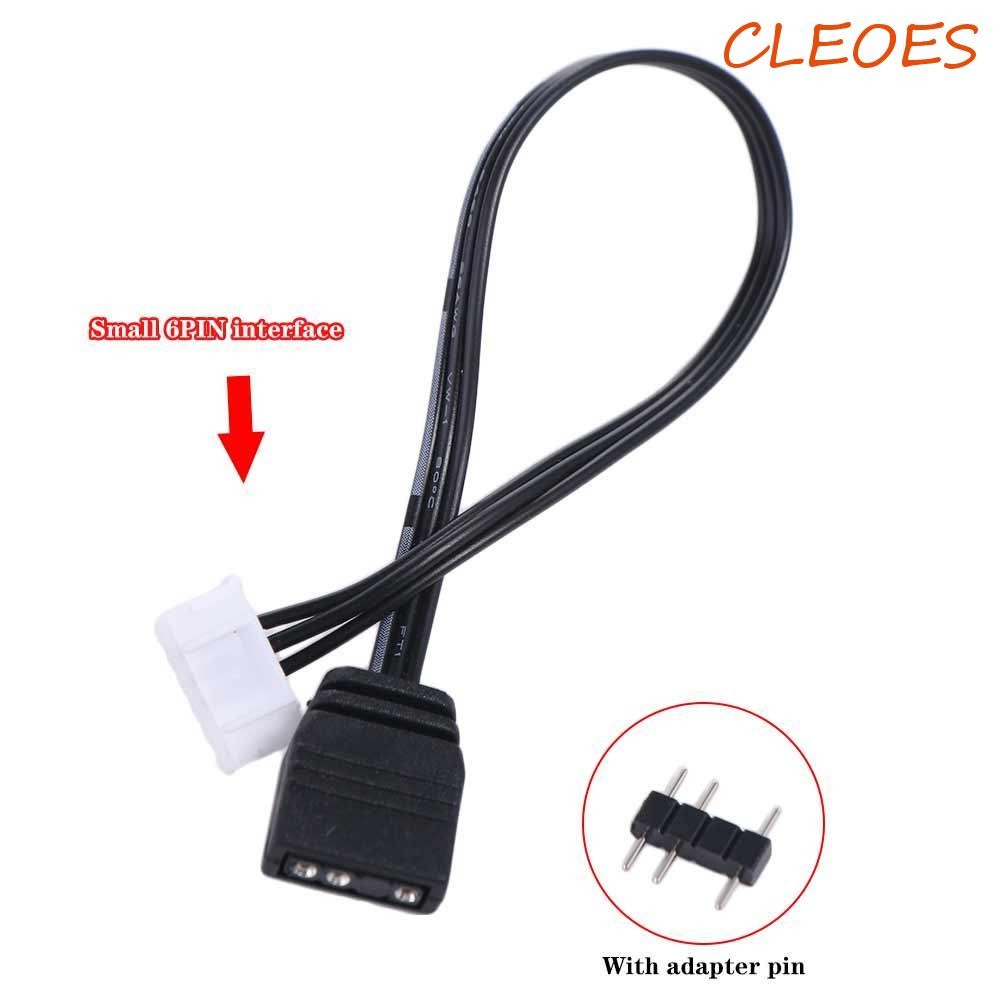 CLEOES Fan Controller Adapter Cable ARGB 6pin/ 4pin 5V 3pin Controller ...
