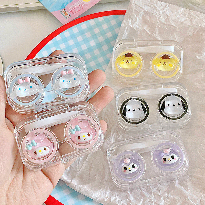 Kawaii Hello Kitty Contact Lens Case Sanrio My Melody Cinnamoroll ...