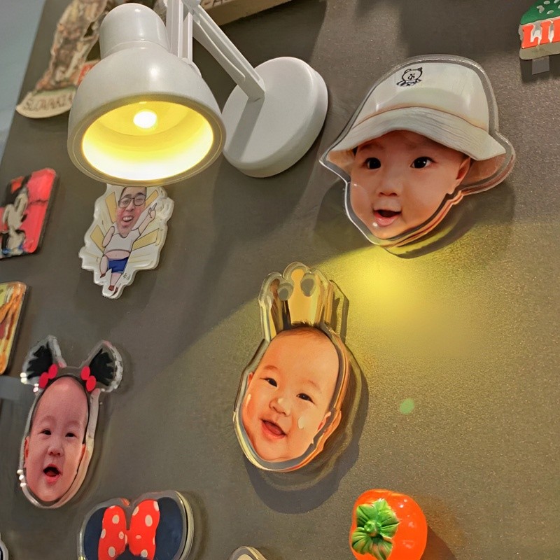 FB Customized REF MAGNET With Any Designs Family Baby Pet Dog Head DIY ...
