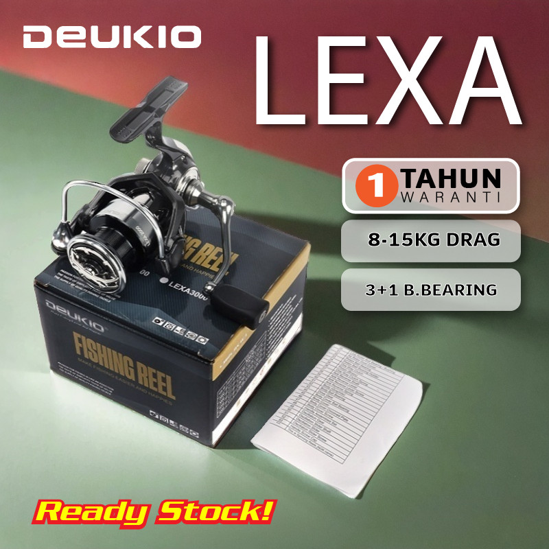 DEUKIO LEXA fishing REEL spinning mesin pancing casting mcm daiwa lexa ...
