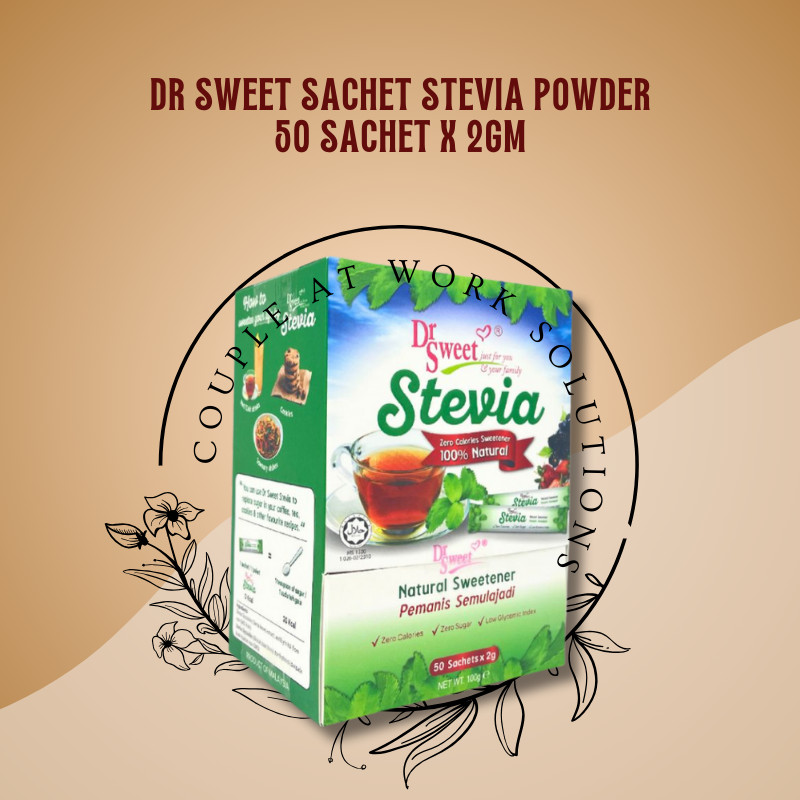 DR SWEET™ SACHET STEVIA POWDER SERBUK STEVIA ZERO CALORIE 50 SACHET ...