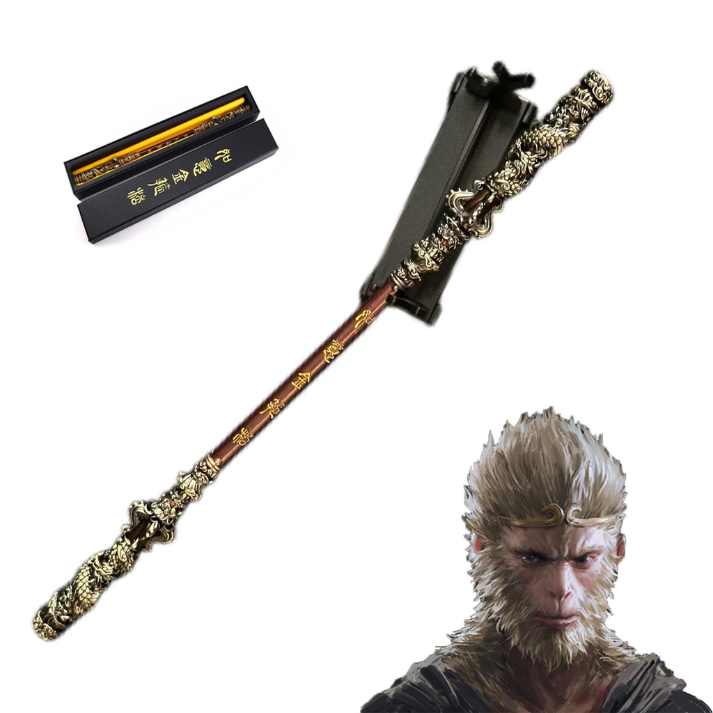 Black Myth Wukong Game Weapon 13.78in Ruyi Golden Cudgel Mold,Metal Material Monkey King Staff ...