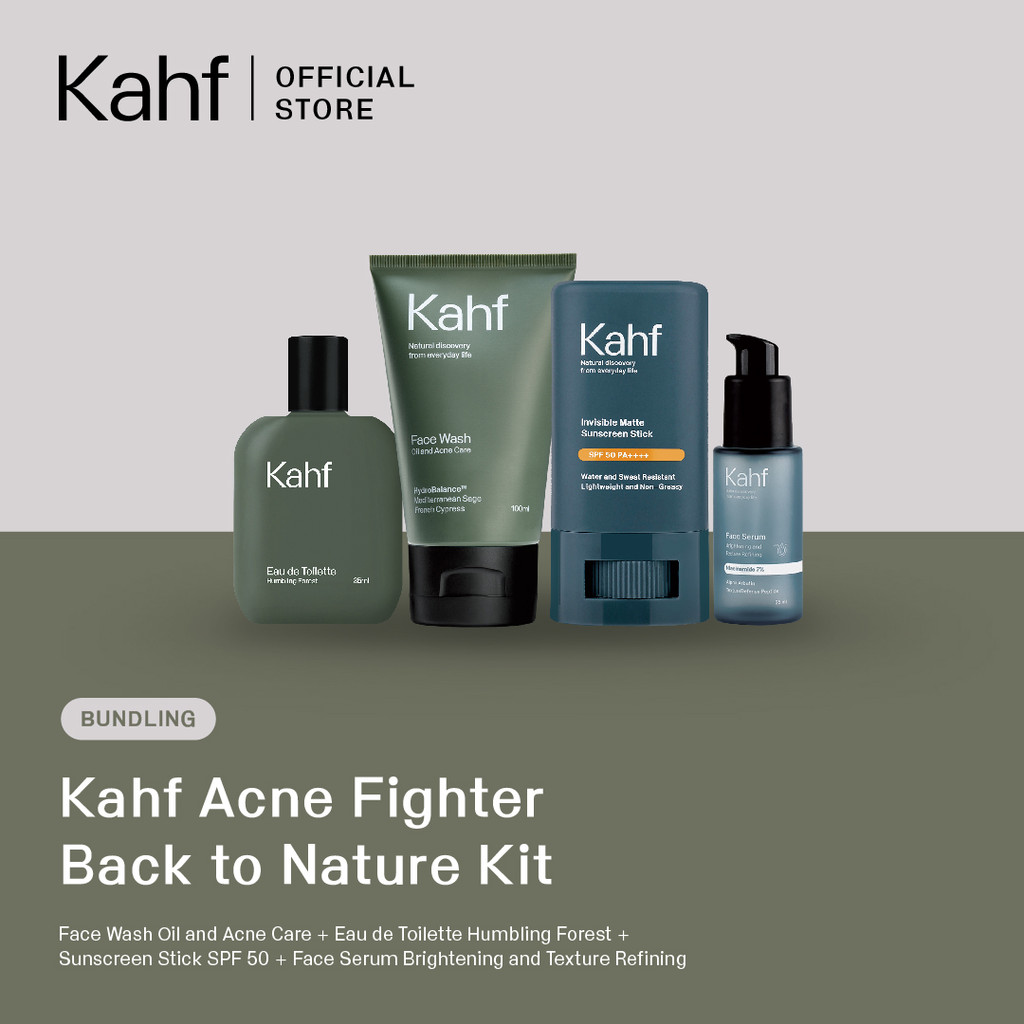 Kahf Acne Fighter Back to Nature Kit - Face Wash Oil & Acne ...