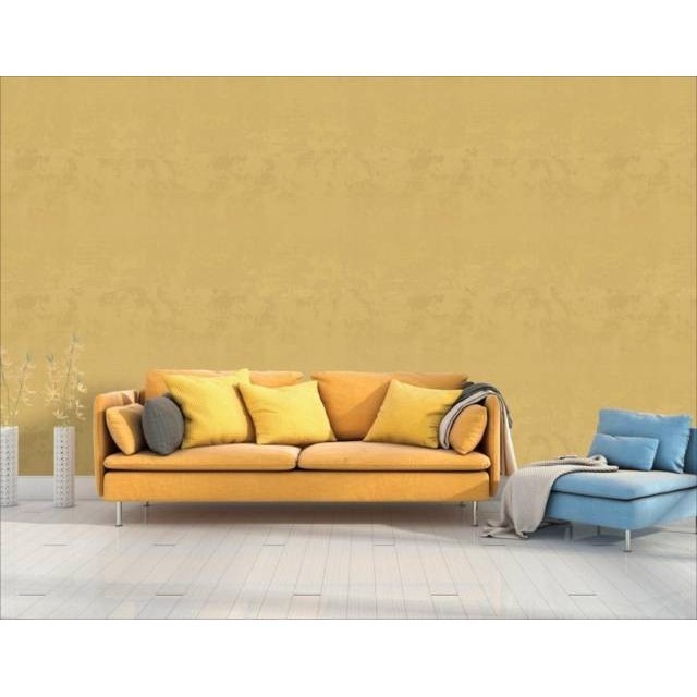 10m Premium Soft Elegant Gold Fiber Texture Plain Wall Wallpaper ...