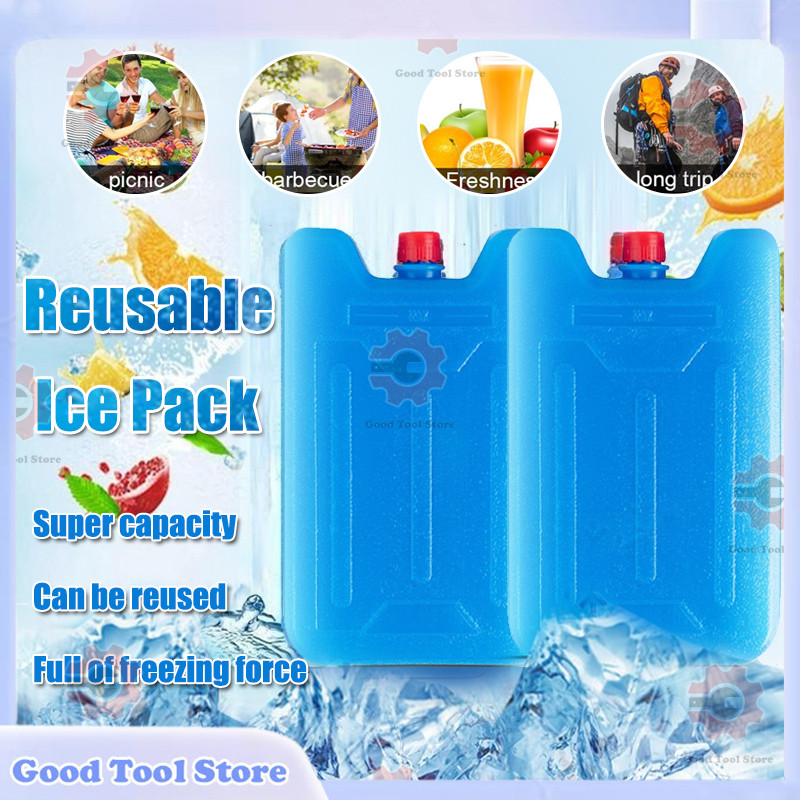 Reusable Ice Box Large Flat Ice Gel Block Ice Pack Ice Brick Storage ...