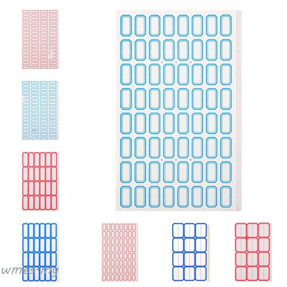 WMES1 50 Sheets/bag Self-adhesive Label Stickers, Blank Price Paper ...