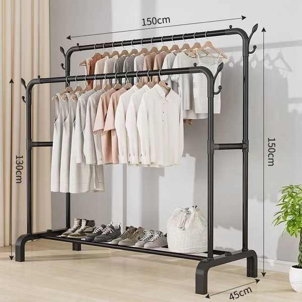 hanger baju clothes hanging rack clothes rack Xinjiang penghantaran ...
