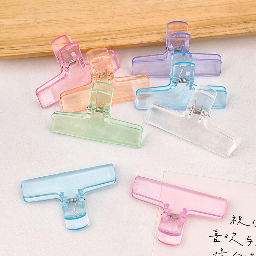 High Quality Colorful Binder Clip Transparent Acrylic Planner Clip ...