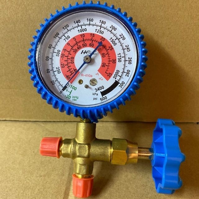*Ready Stock*R410a Hongsen Low Side Three Way Valve (Single Gauge Valve ...