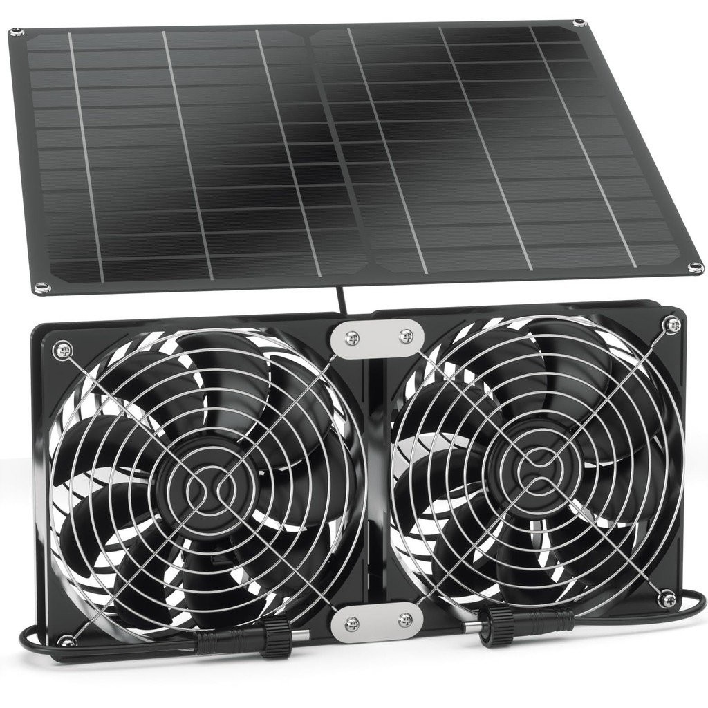 Double kipas 15W12V tenaga solar kristal tunggal papan bateri luar ...