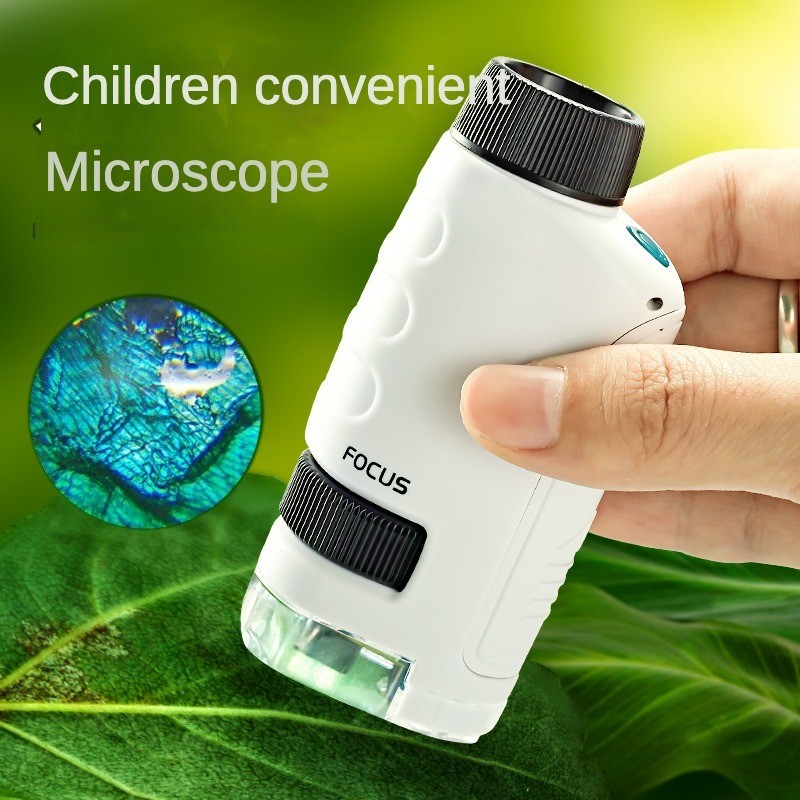 Children Portable Handheld Microscope Toy HD Optical Equipment ...