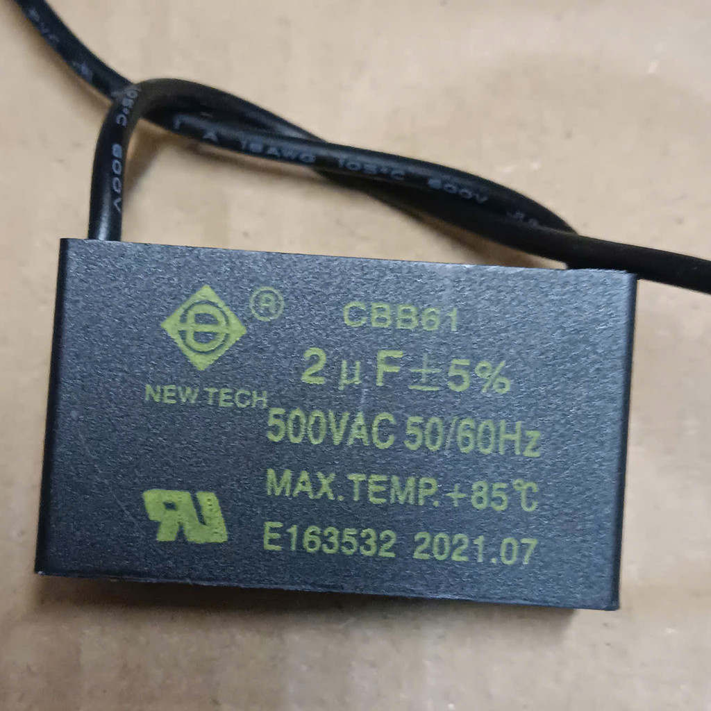 [Real photo] Newtech 2uf 500v fan capacitor - 2uf 500v fan capacitor ...