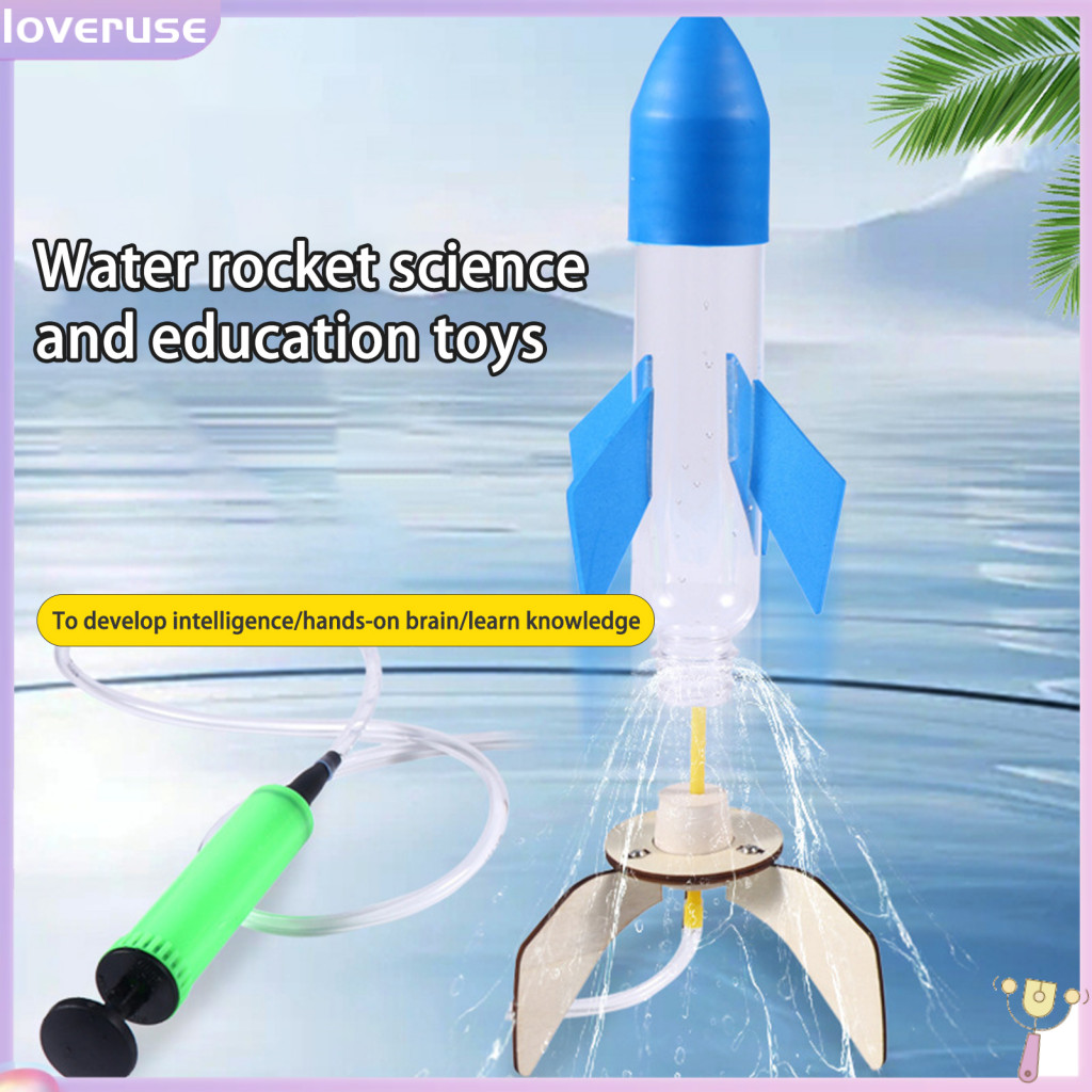 /LO/ Rocket Launcher Kit Portable Water Sprinklers Launcher Fun Rocket ...
