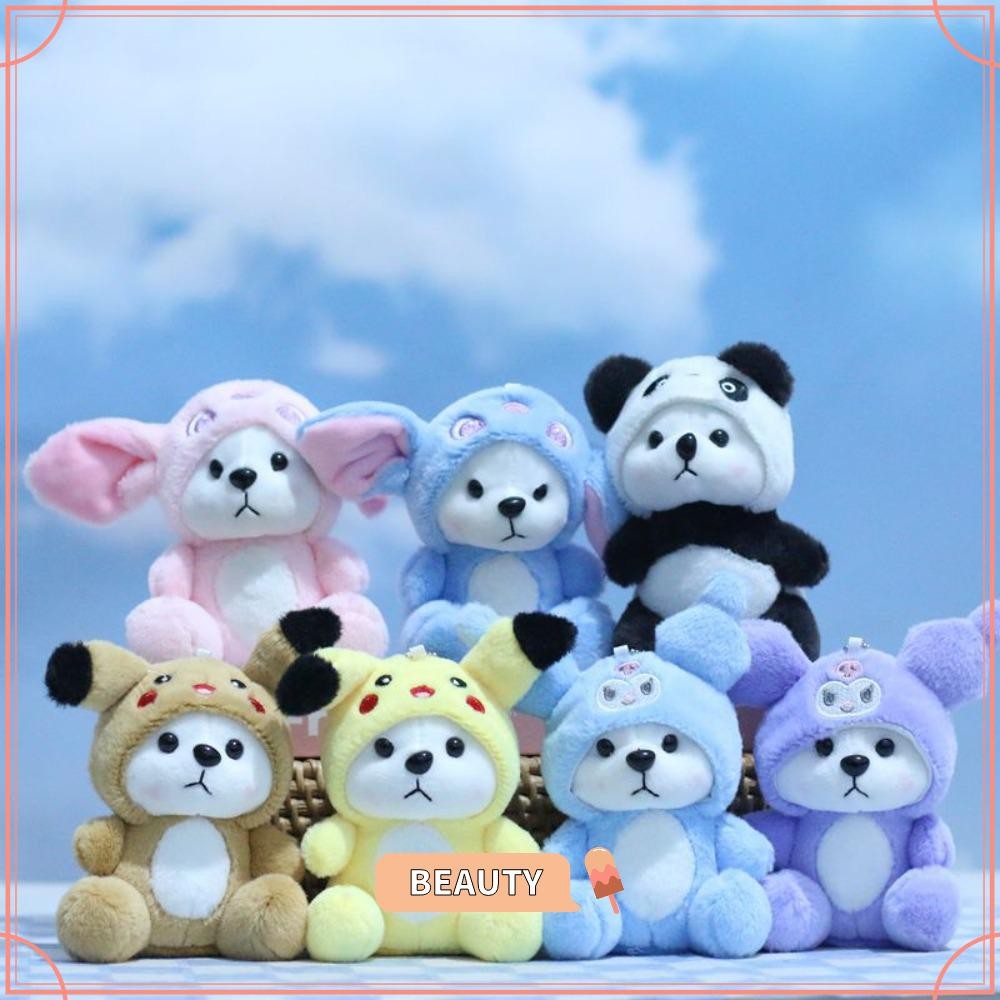 BEAUTYONE Lena Bear Doll Plush Toy, Transform into Stitch Kuromi ...