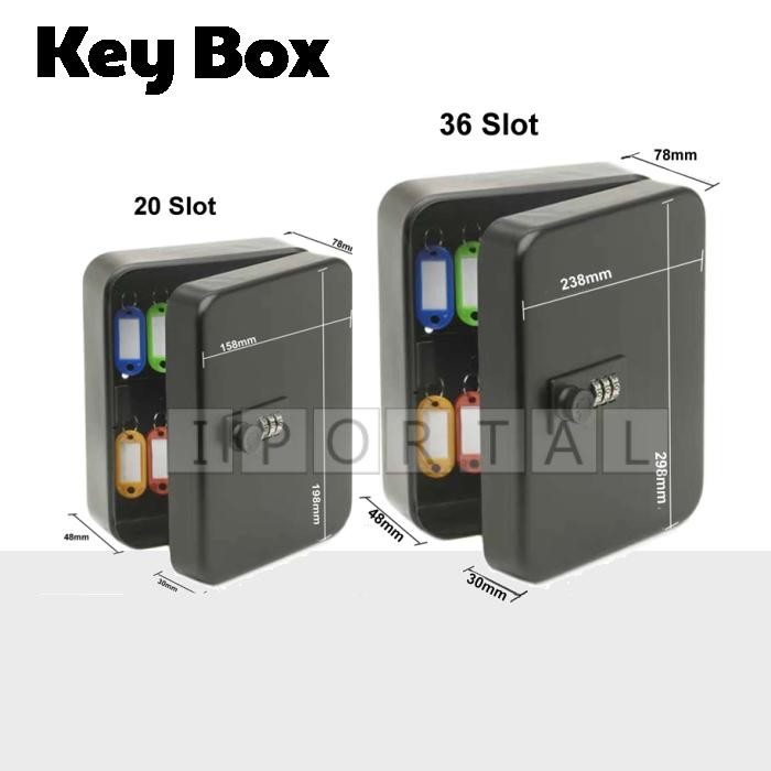 Metal Wall Mount Key Combination Storage box with Password Lock ...
