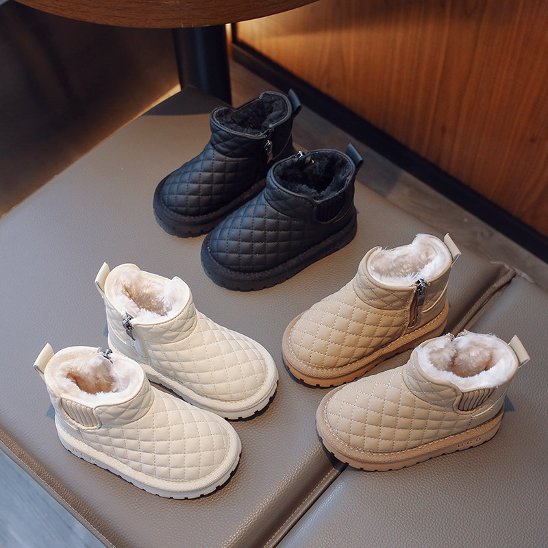 Baby Snow Boots Thick Warm Plush Fur Children Casual Cotton Shoes Kids ...