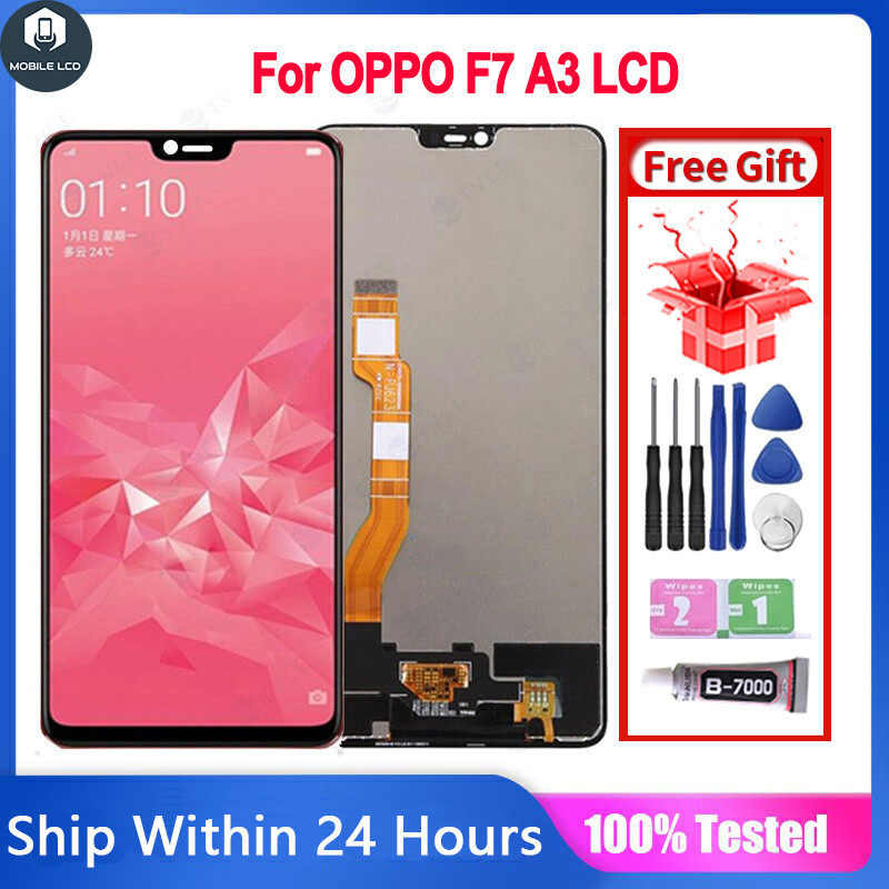 Original LCD Compatible For OPPO F7 /OPPO A3 LCD Screen Display Touch ...