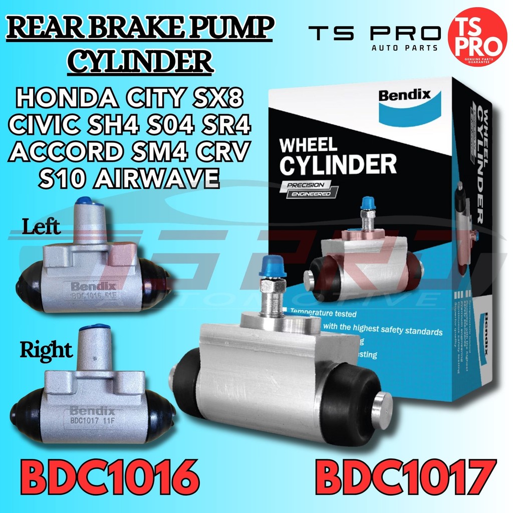 Honda City SX8 Civic SH4 S04 SR4 Accord SM4 CRV S10 Airwave Bendix Rear ...