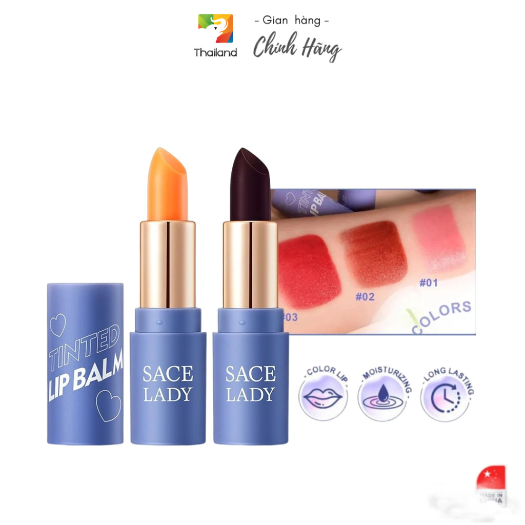 Sace Lady Tinted Lip Balm is a long-lasting moisturizer that changes ...