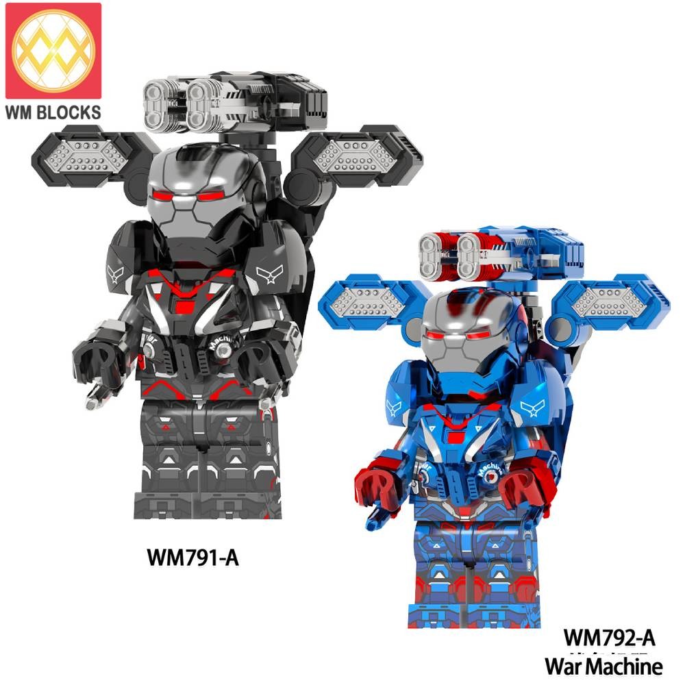 War Machine Building Iron Man Blocks Figures Superhero Toy Minifigures ...