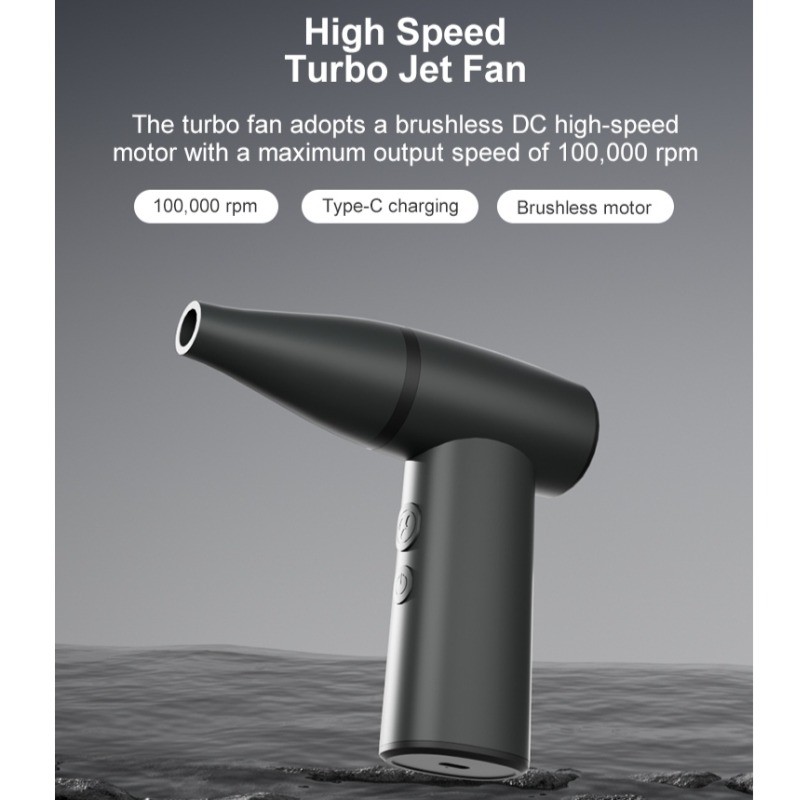 FL Gadget Turbo Jet Fan 100,000 RPM portable USB strong wind Pow Air ...