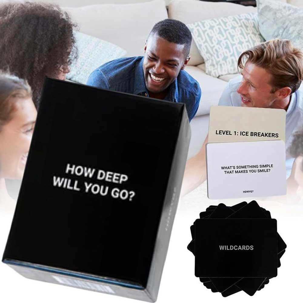 How Deep Will You Go？Fun Interactive Game Cards Deep Questions Card ...