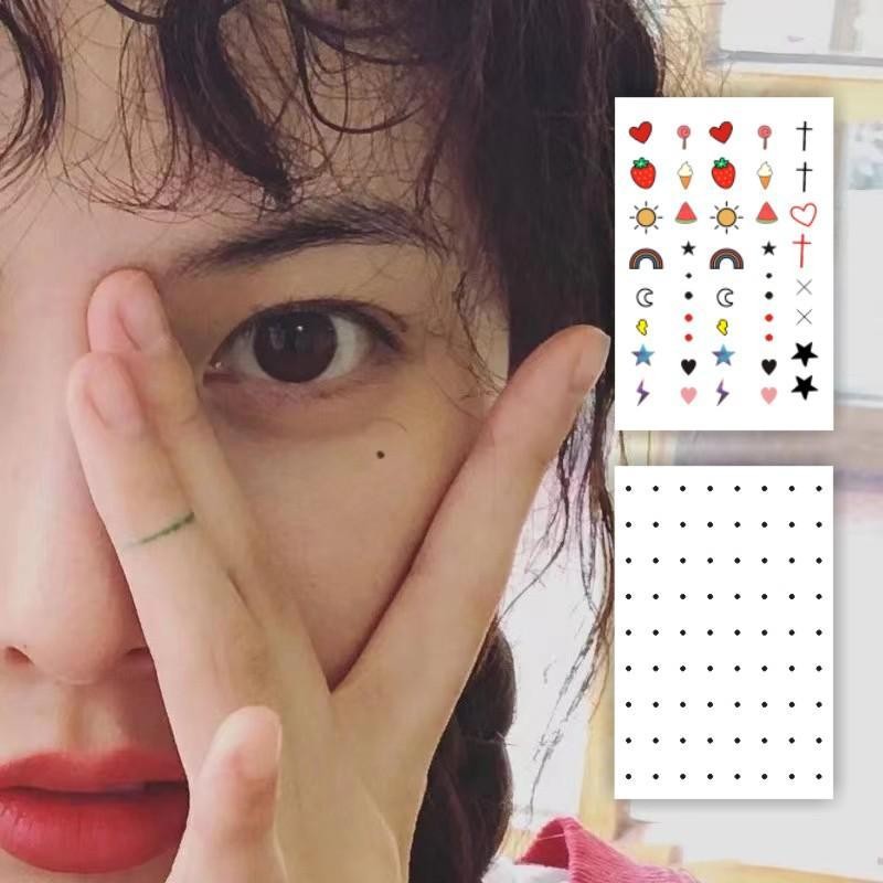 Tattoo Stickers Waterproof Long-Lasting Tear Mole Stickers Sexy Eyes ...