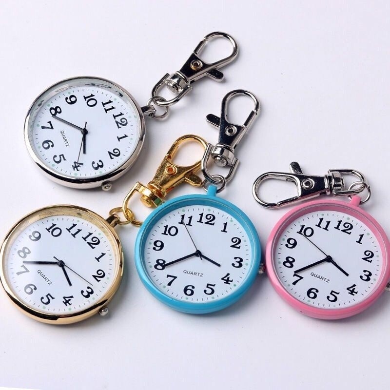 Clear Numbers No Luminous Watch Keychain Wall Watch Watch Nurse Student ...