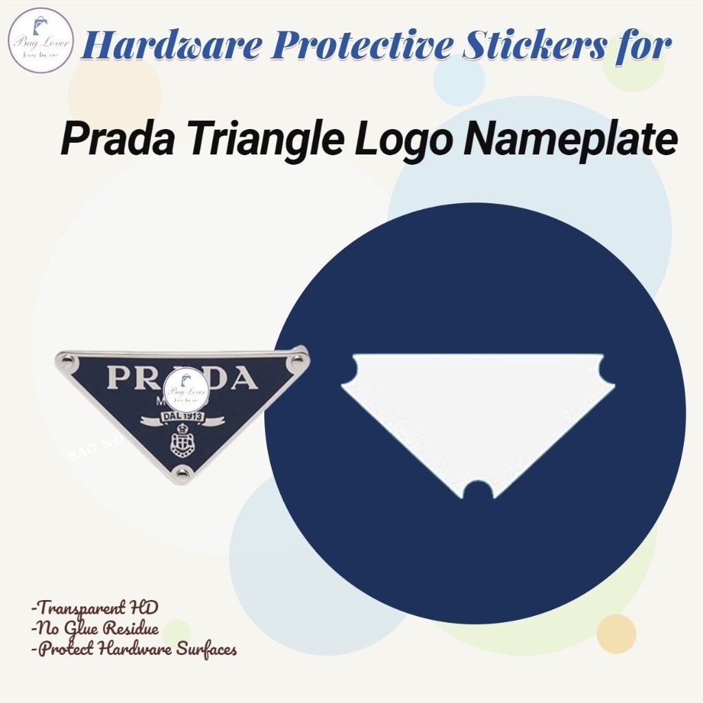 Bag Lover | Bag Hardware Protection Sticker For Triangle Logo Nameplate ...