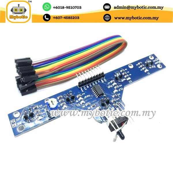 5 Ways TCRT5000 Tracking Line Sensor Module (Bfd1000) | Shopee Malaysia