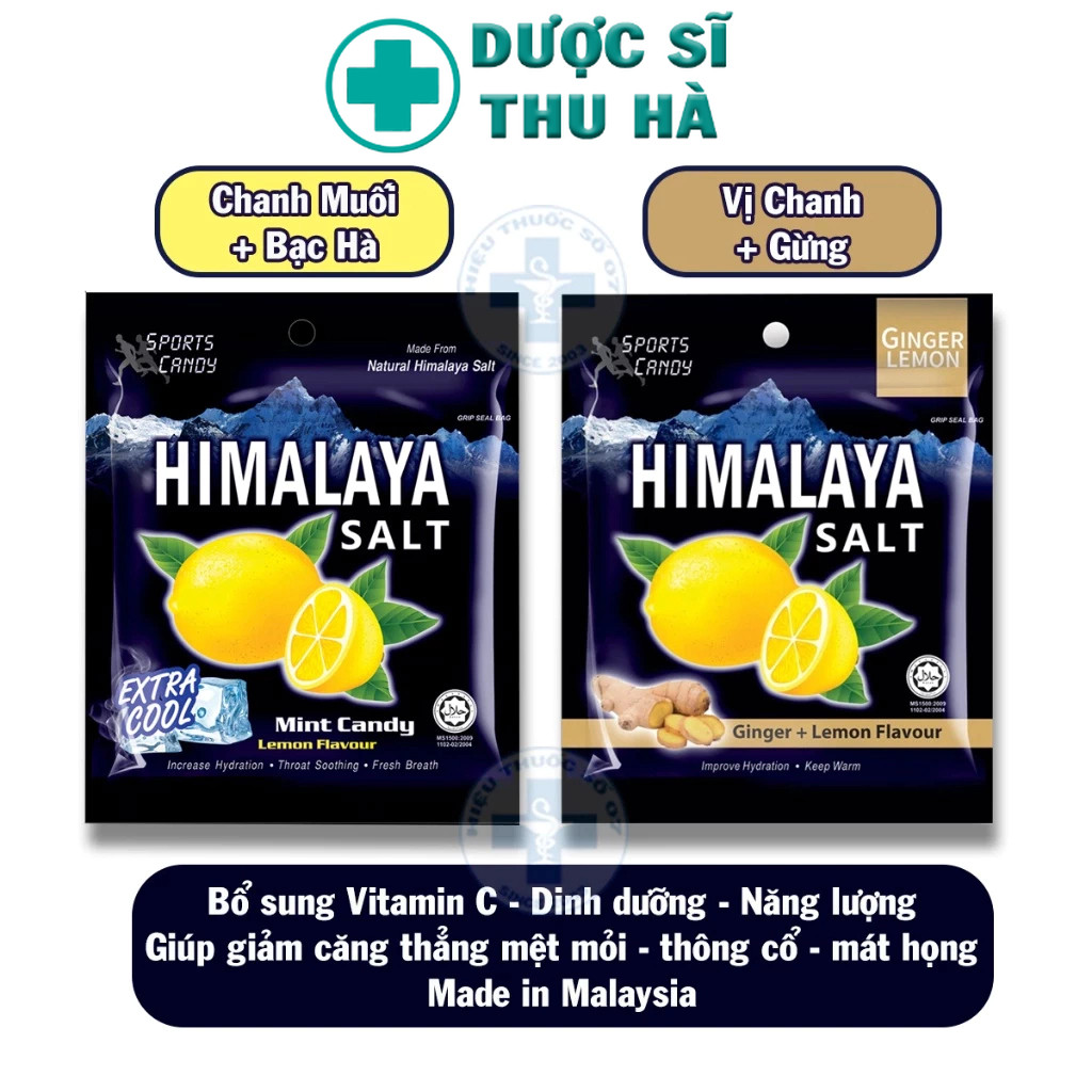 Himalayan Salt lemon candy with mint and ginger flavor helps replenish ...