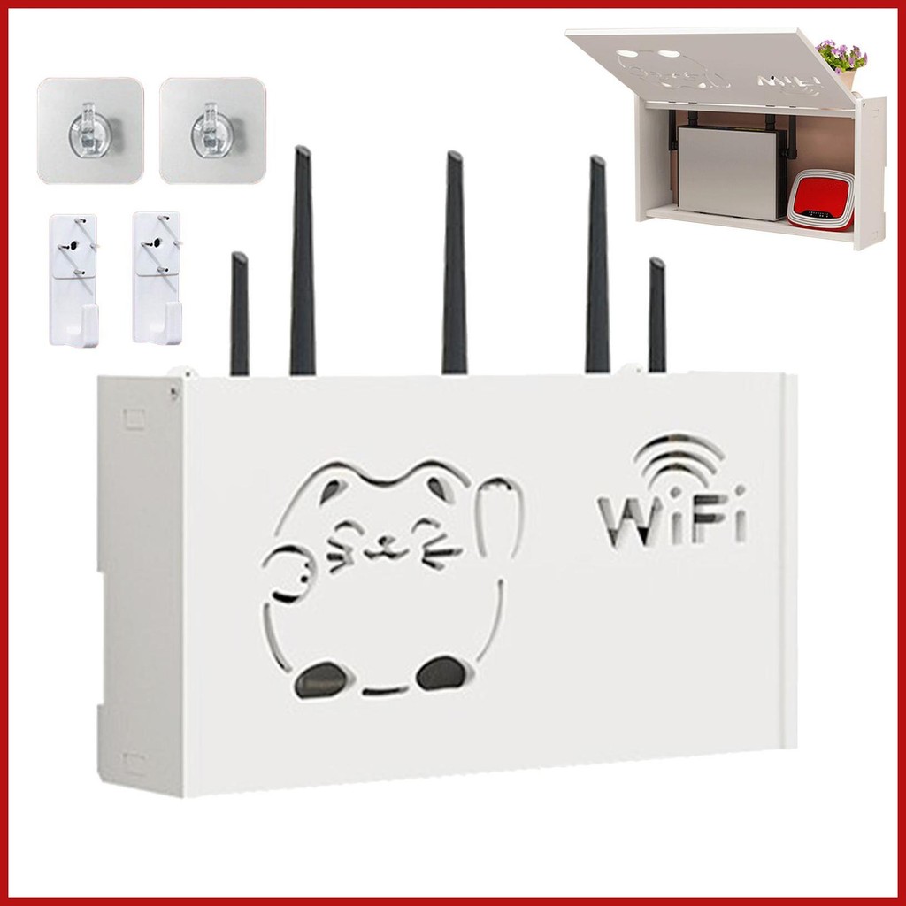 Router Storage Box Wall Mounted Router Hider Box No Drilling Router ...