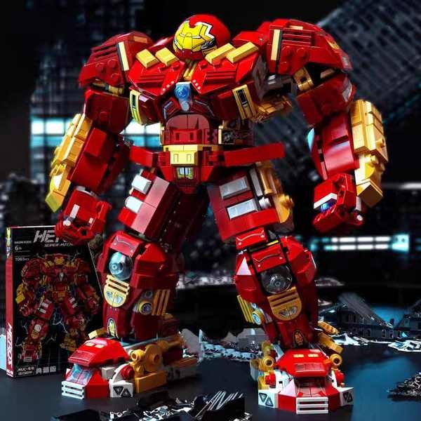 marvel avengerstoys LEGO Batu bata Iron Man Hulk Mecha MK Baharu 2024 ...