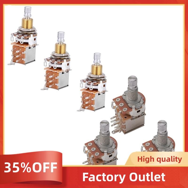 3Pcs A500K Potentiometer Push Pull Switch Guitar Control Pot Electric ...