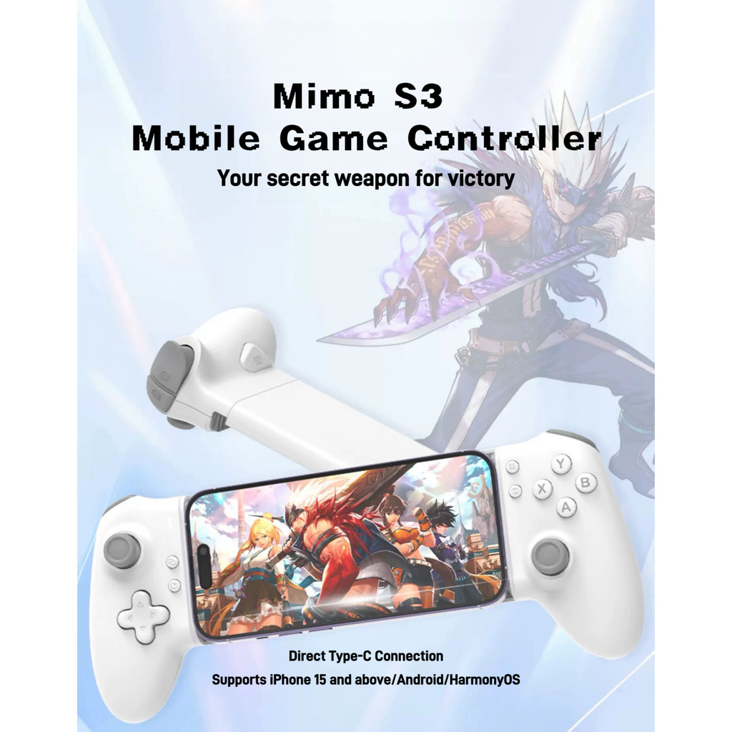 Mimo S3 Mobile/Tablet game controller, supports Type-C devices ...
