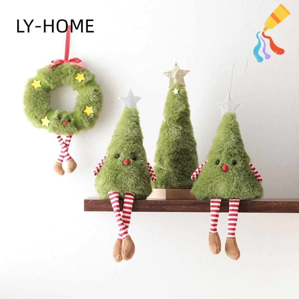 LY-HOME Christmas Tree Plush Doll, Gingerbread Doll Stuffed Toy ...