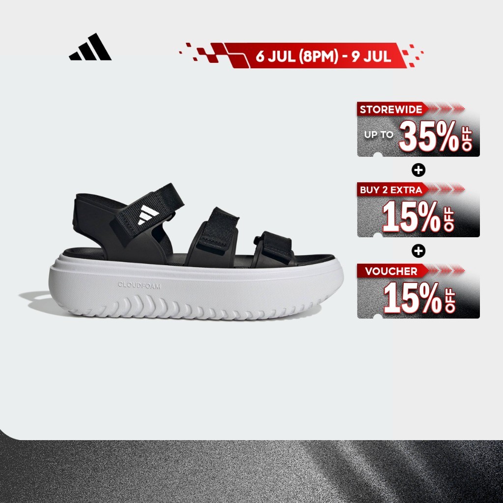 adidas Swimming & Lifestyle SLYN Sandals Women Black JI4324 | Shopee ...
