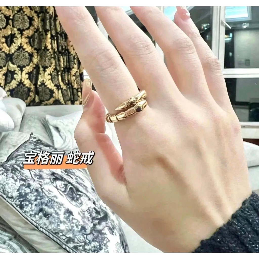 [Ready Stock] 18k Real Gold Real Diamond Fidelity bv bv bv bv Bvlgari ...