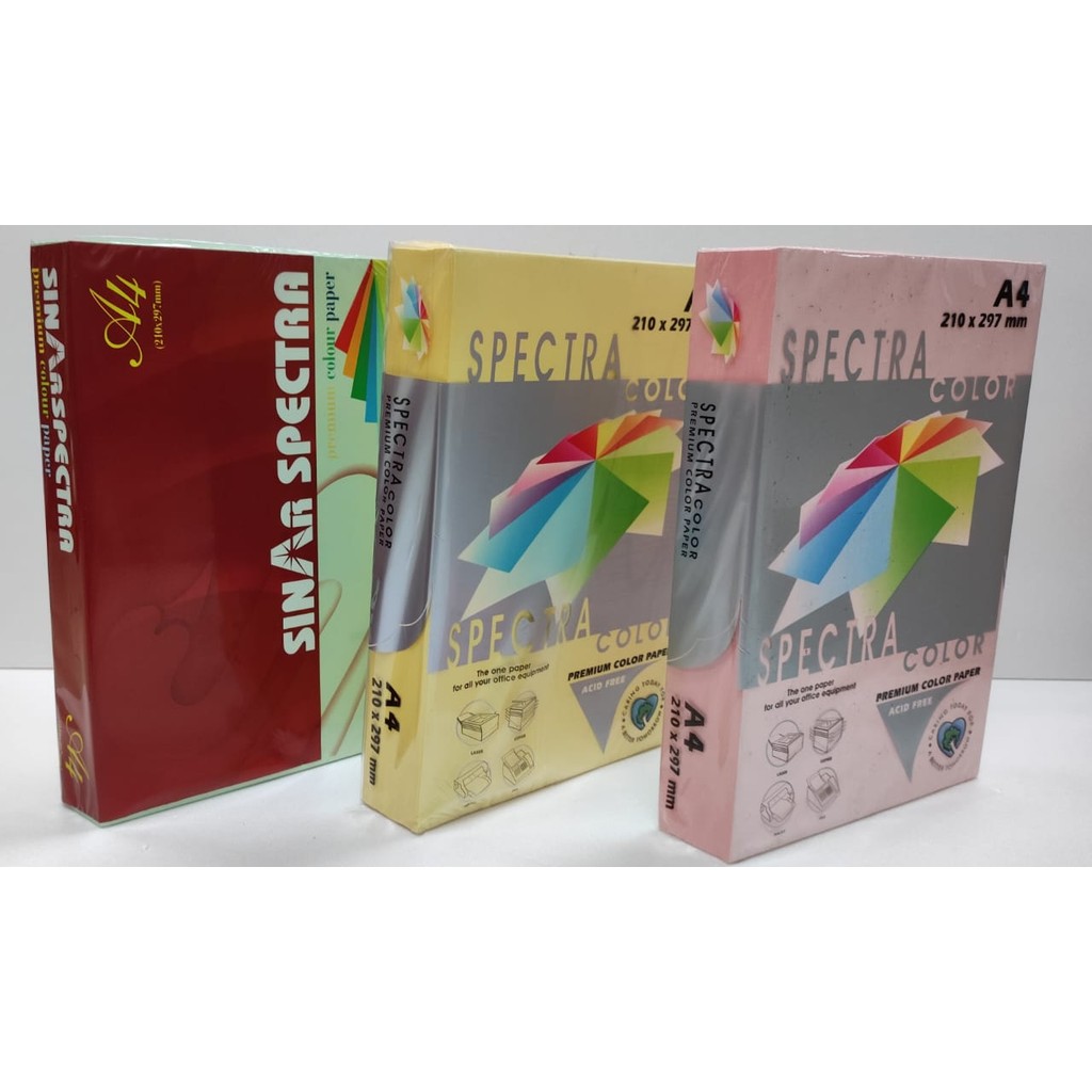Sinar Spectra A4 80gsm Premium Colour Paper (450's/Ream) - Light Colour ...